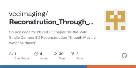 Github Vccimagingreconstrutionthroughmovingwater Source Code For