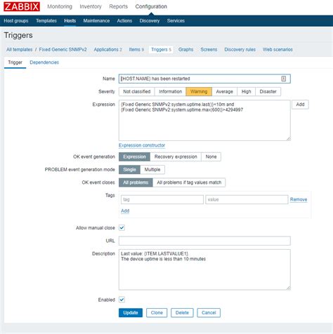 Snmp Sysuptime Error Over 497 Days Zabbix Forums