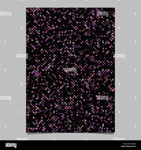 Purple Abstract Geometrical Diagonal Rounded Square Mosaic Pattern Flyer Background Template