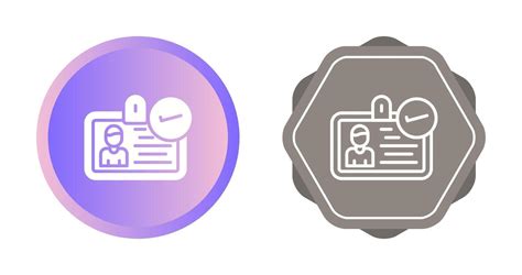 Id Verification Vector Icon 39130382 Vector Art At Vecteezy