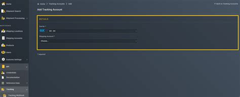 DX Tracking Account Setup