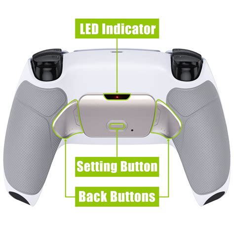 EXtremeRate Remappable RISE Remap Kit Upgrade Board Redesigned Back Shell Back Buttons For PS