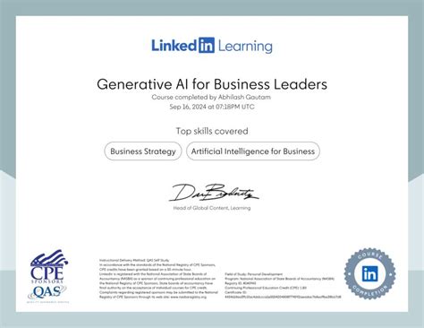 abhilash gautam on linkedin certificate of completion