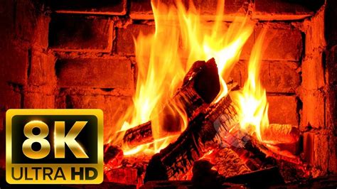 🔥 Crackling Fireplace 8K (12 HOURS). Burning Fireplace & Crackling Fire Sounds (NO Music) - YouTube