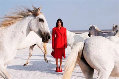 Kendall Jenner Strips Totally Naked As She Straddles A White Horse For