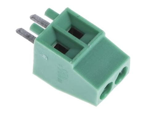 RS PRO RS PRO PCB Terminal Block Contact Mm Pitch Through Hole Mount Row Screw