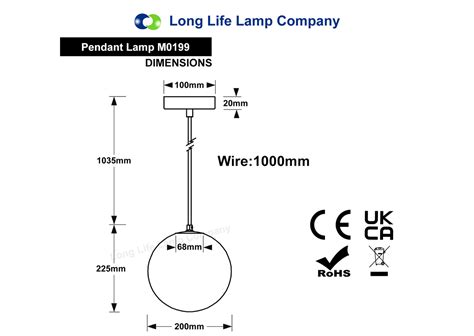 Frosted Glass Globe Ceiling Pendant Light M0199