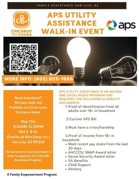 News Aps Utility Assistance Walk In Event Hacy Housing Authority Of The City Of Yuma