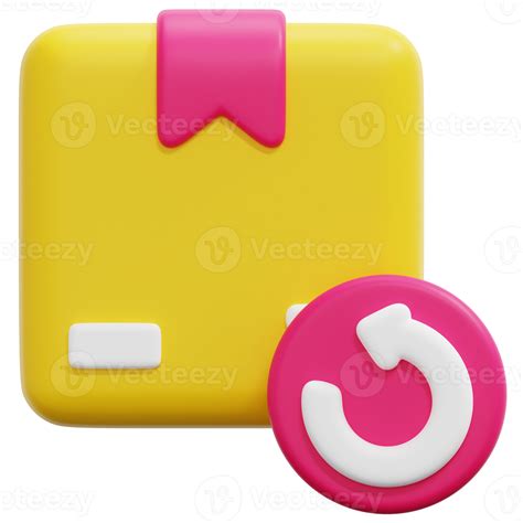 Return D Render Icon Illustration PNG