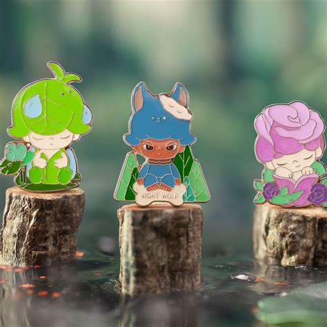 Dimoo Forest Night Series Badge Pop Mart Thailand