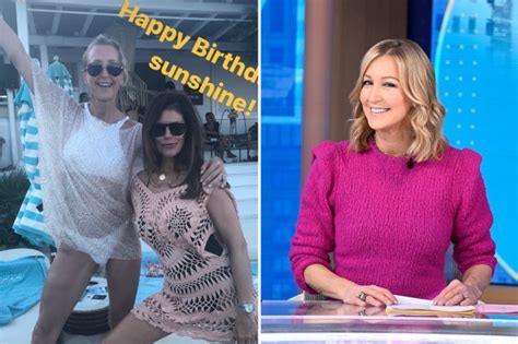 Gmas Lara Spencer 54 Flaunts Fit Body In Tiny White Bikini In Beach