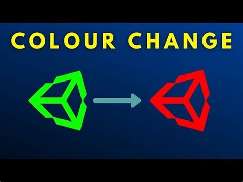 Changing The Colour Of A Material Unity Game Development Tutorial