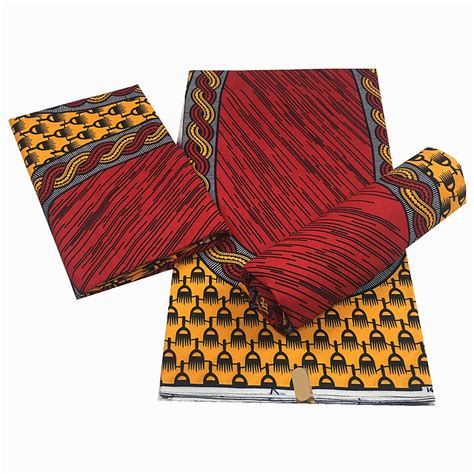 Tissu Pagne africain en cire 100 coton véritable Wax à imprimés