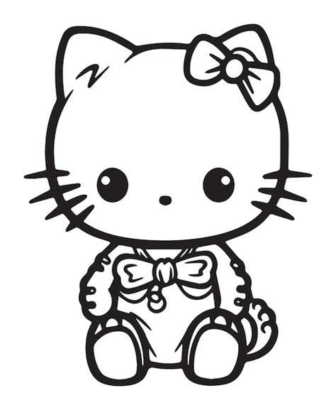 Premium Vector Hello Kitty Vector Flat Minimal Icons