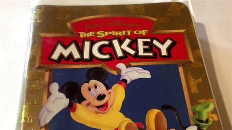 The Spirit Of Mickey Walt Disney VHS Movie Collection YouTube