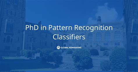 Phd In Pattern Recognition Classifiers At Bangor University Wales
