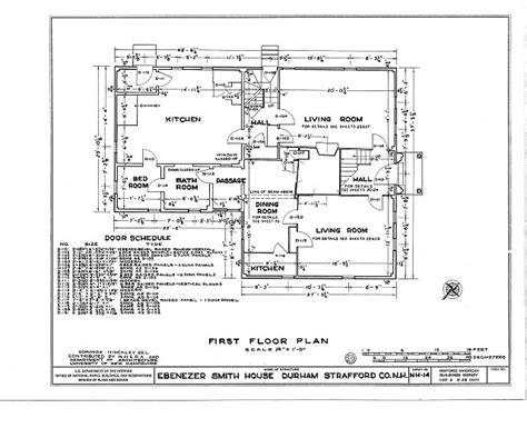 Habs Nh 9 Dur 4 Sheet 2 Of 38 Ebenezer Smith House