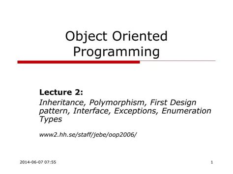 Ppt Object Oriented Programming Powerpoint Presentation Free