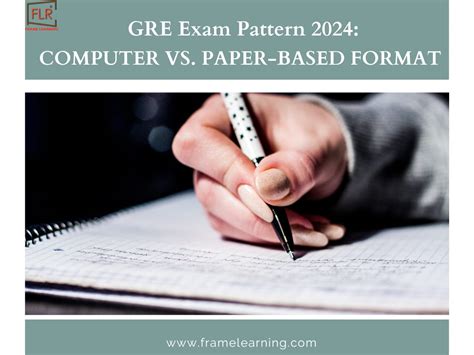 GRE Exam Pattern Computer Vs Paper Based Format