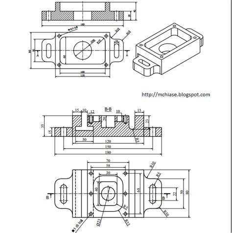 Bài tập vẽ 3d autocad inventer solidwork MECHIASE24
