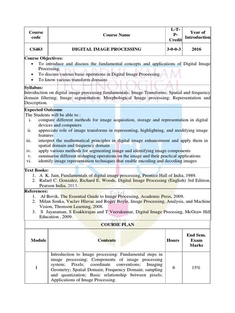 syllabus cs463 digital image processing pdf digital signal processing filter signal