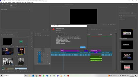 Premiere Pro Error Compiling Movie Adobe Community 14648218