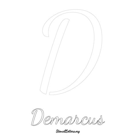 Demarcus Free Printable Name Stencils With 6 Unique Typography Styles