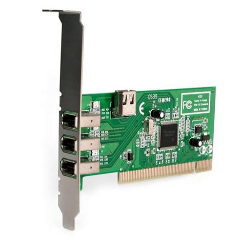 3 Port PCI Firewire Card 400Mb S Texas Instruments Chipset 1394a TI Chipset Inta Audio