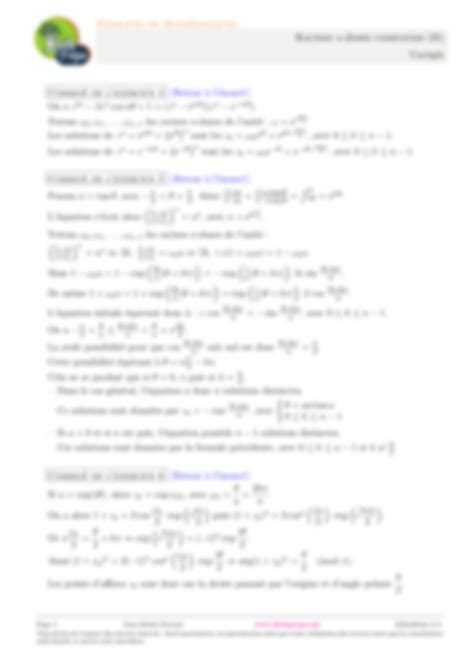 SOLUTION Exercices nombres complexes trigonométrie corrigés 09 Studypool