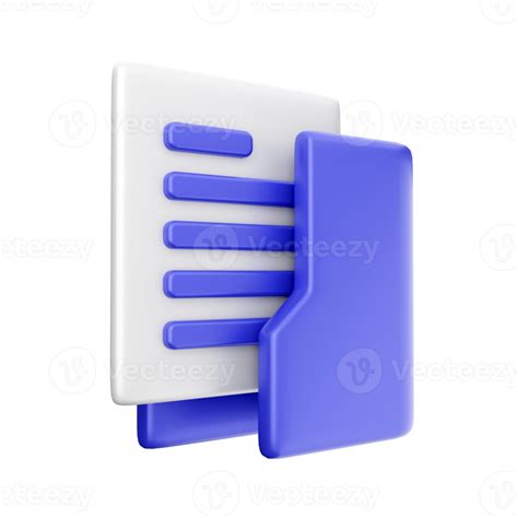 3d Folder Icon Illustration 22359576 Png