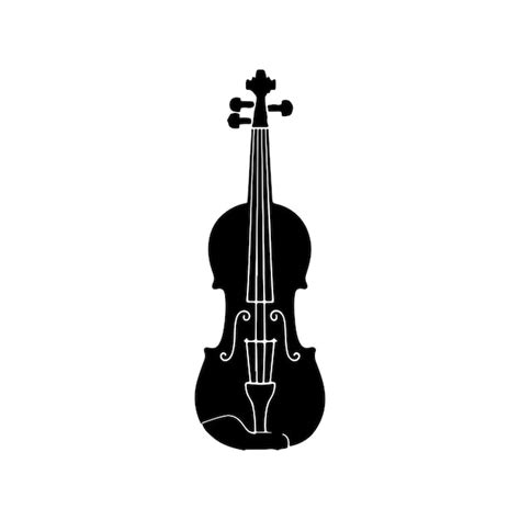 Premium Vector Silhoette Of A Violin