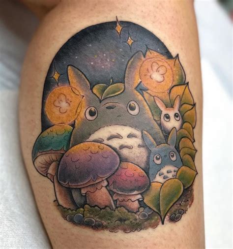 Totoro Tattoo By Kristine Tran Ktrantattoos At Lucky Cat Tattoo In San