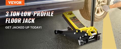 VEVOR Floor Jack 3 Ton Low Profile Floor Jack Heavy Duty Steel Racing