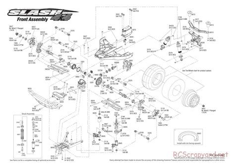 Traxxas Exploded Views Slash 4x4 6808 • Rcscrapyard Radio Controlled Model Archive