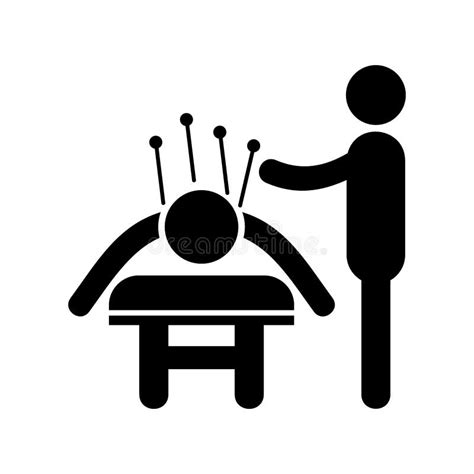 Acupuncture Icon Or Logo Isolated Sign Symbol Vector Illustration Stock