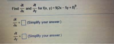 Solved Find Of Partial Differential Fpartial Differential X
