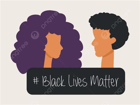 아프리카 계 미국인 여성과 인종 차별의 남성 피해자의 그림 흑인의 삶이 중요합니다 사진 배경 및 무료 다운로드를위한 그림 Pngtree
