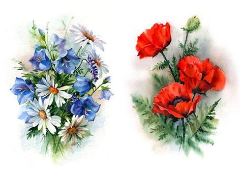 Декупажна карта «Польові квіти А4 55 г м2 Decards купити за вигідною ціною інтернет