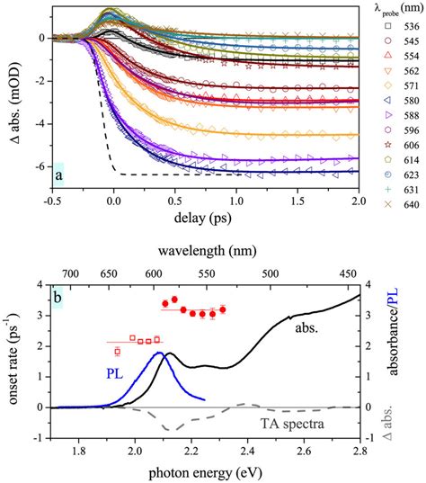 Transient Absorption Signal Fitting Showing Two Distinct Spectral Download Scientific Diagram