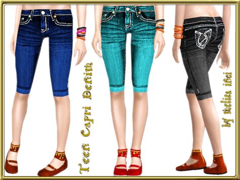 Melisa Inci S Teen Capri Denim