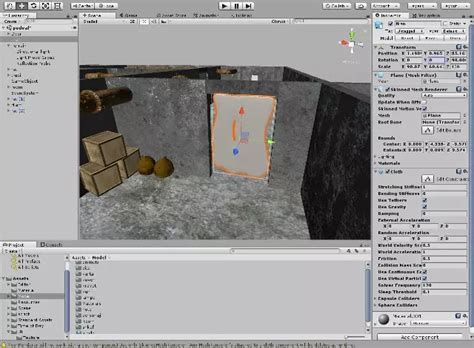 Unity Создание ткани видео Технологичная помощь