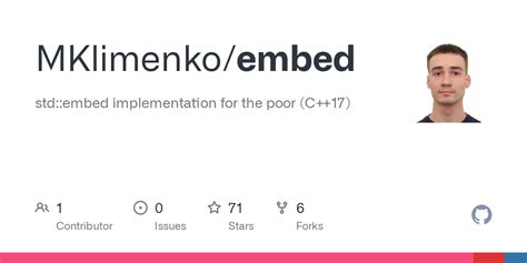 Embed Test Cpp At Master MKlimenko Embed GitHub