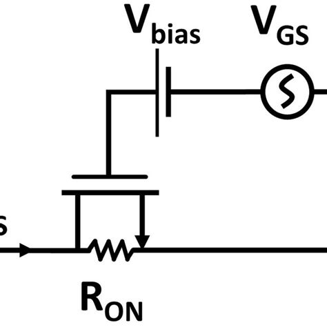 Circuit Schematic Of An NMOS Transistor With A Superposed Dc Bias Voltage Download Scientific
