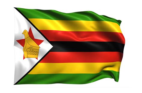 Zimbabwe Waving Flag Realistic Transparent Background 15309627 PNG