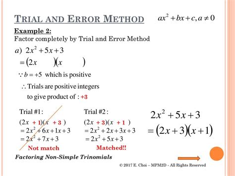 Grade 10 Academic MPM2D Unit 3 Algebra Quadratic Models Factoring