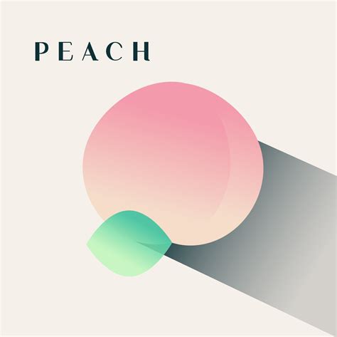 모던 복숭아 일러스트 Ai 다운로드 Download Modern Peach Vector Urbanbrush
