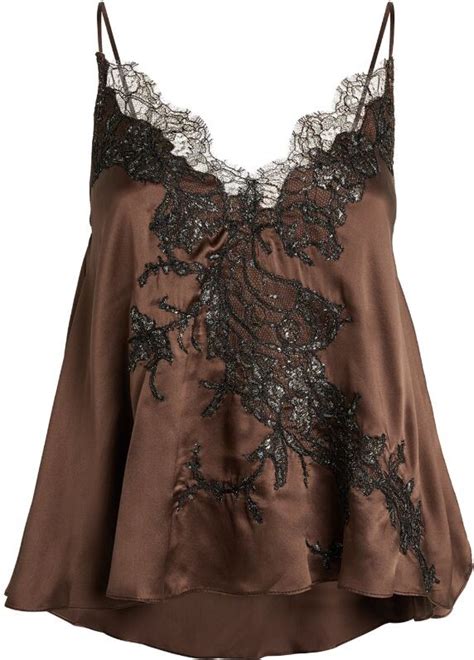 Torlowei Silk Lace Trim Camisole Shopstyle