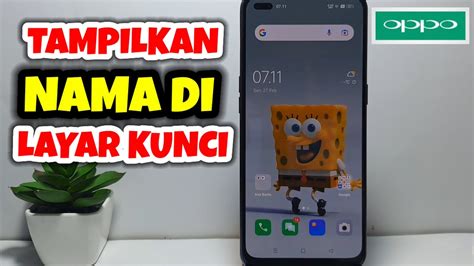 Cara Menampilkan Nama Di Layar Kunci Hp Oppo YouTube