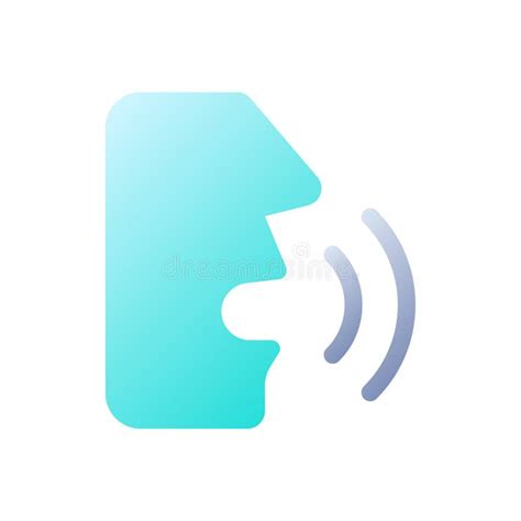 Speech Recognition Flat Gradient Two Color Ui Icon Stock Vector Illustration Of Logo Skill