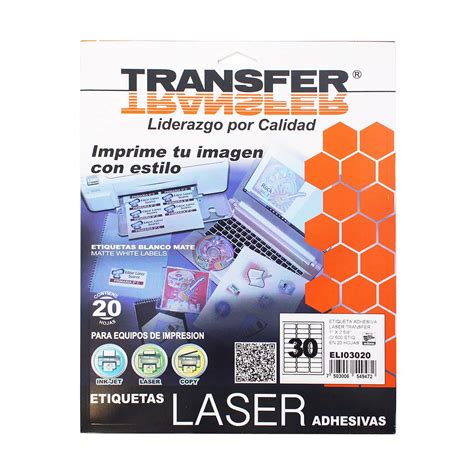 ETIQUETA ADHESIVA LASER DE 25 4 X 66 7 C 600 ETIQUETAS Super Papelera